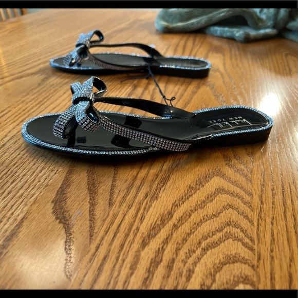 Nicole Miller | Shoes | Nwt Nicole Miller Ny Black Sandals | Poshmark